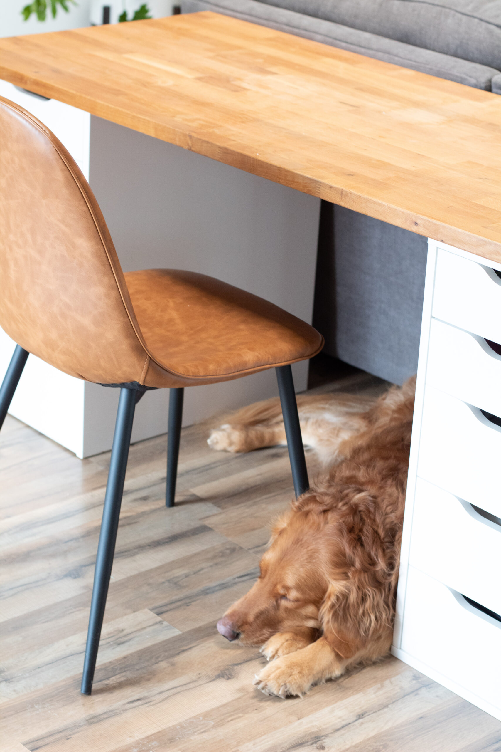 DIY Double Desk IKEA Alex Desk Hack - The Homeblondy